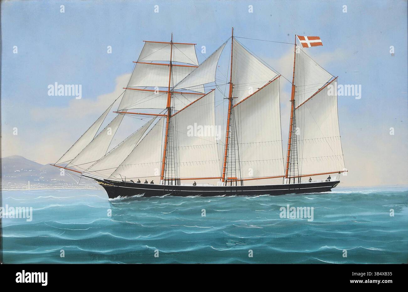 This portrait by an unknown Danish artist depicts the Fylla, a Danish ...