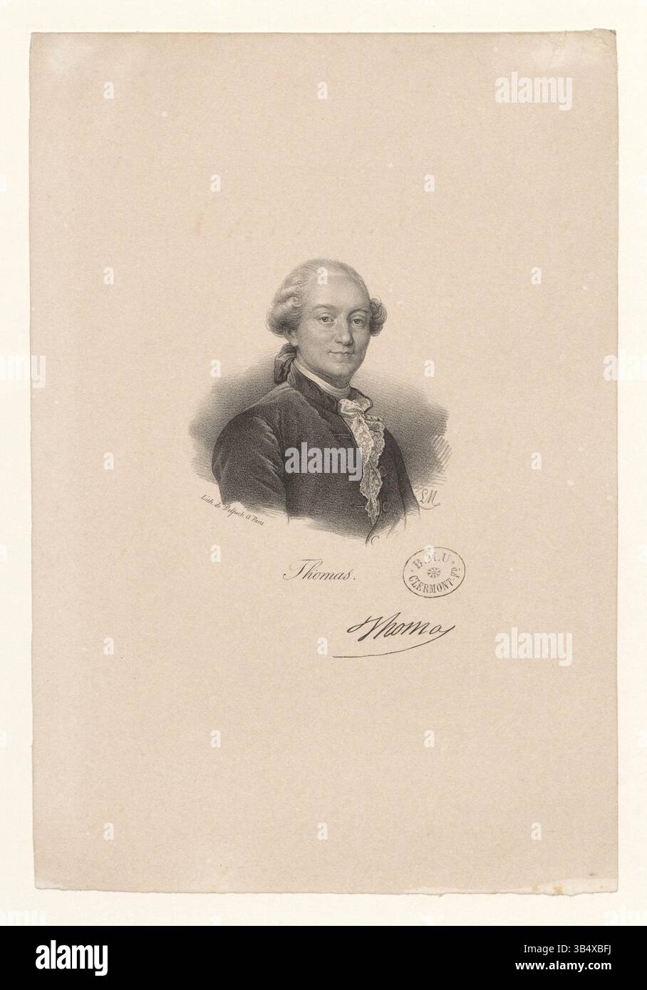 This lithograph from the Boyer collection depicts Antoine Léonard ...