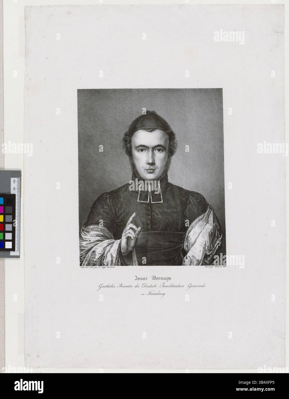 This 1822 lithograph by Siegfried Detlev Bendixen features Isaac ...