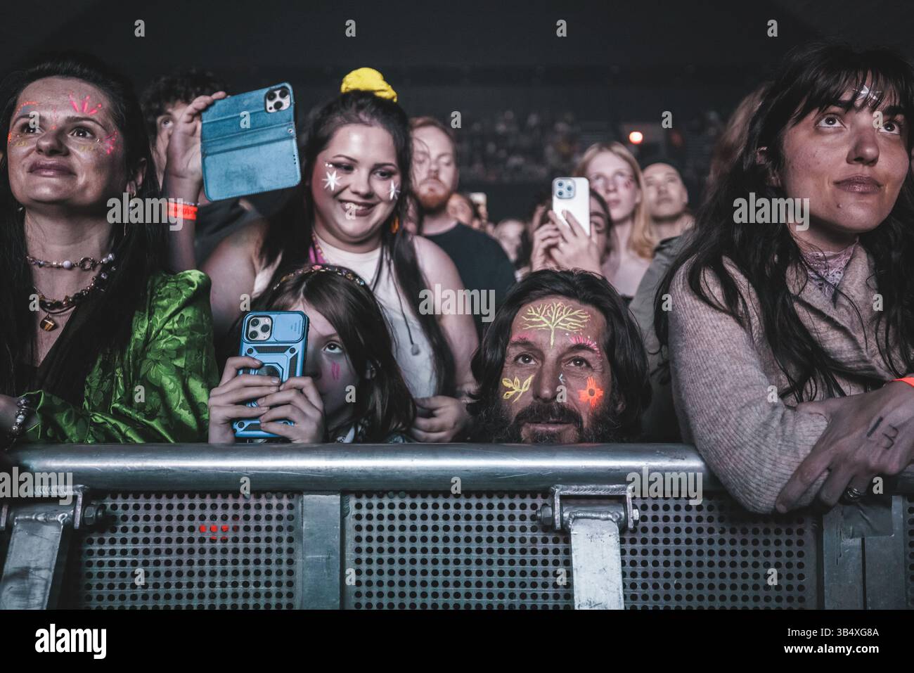 Copenhagen, Denmark. 29th, April 2025. Concert goers seen at a live ...