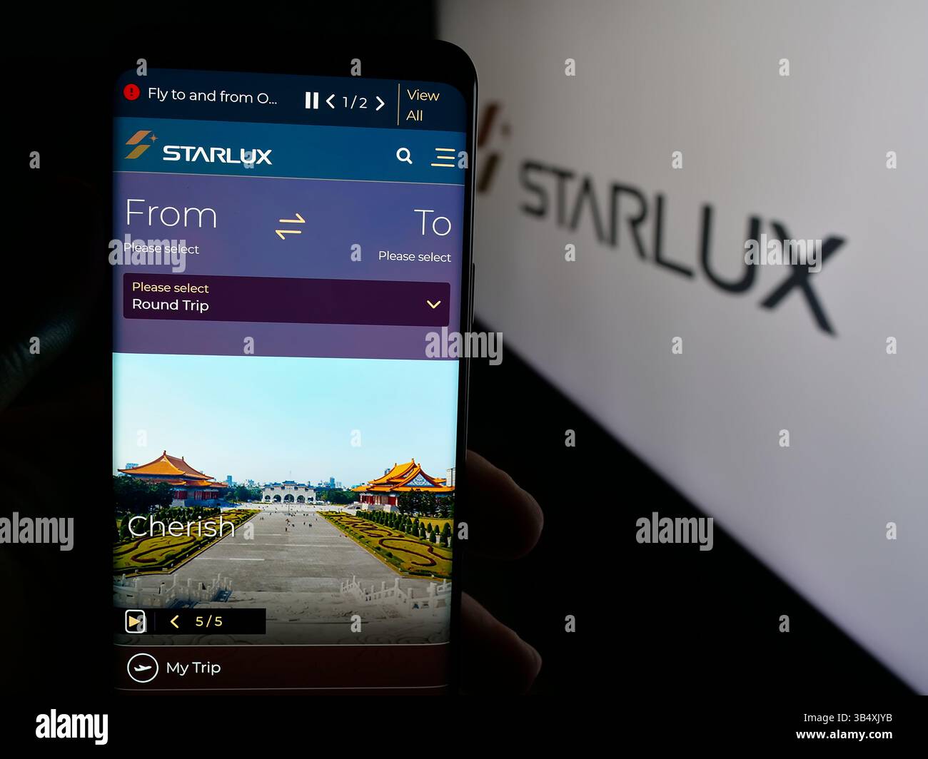 April 2, 2025, Germany: In this photo illustration, a person is holding ...