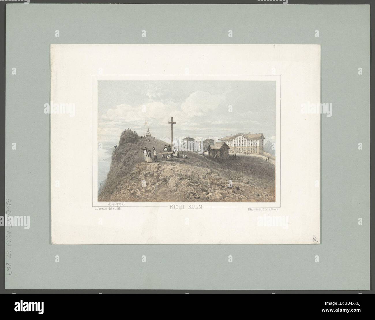 This lithograph by Jean Jacottet, created at an unknown date, depicts ...