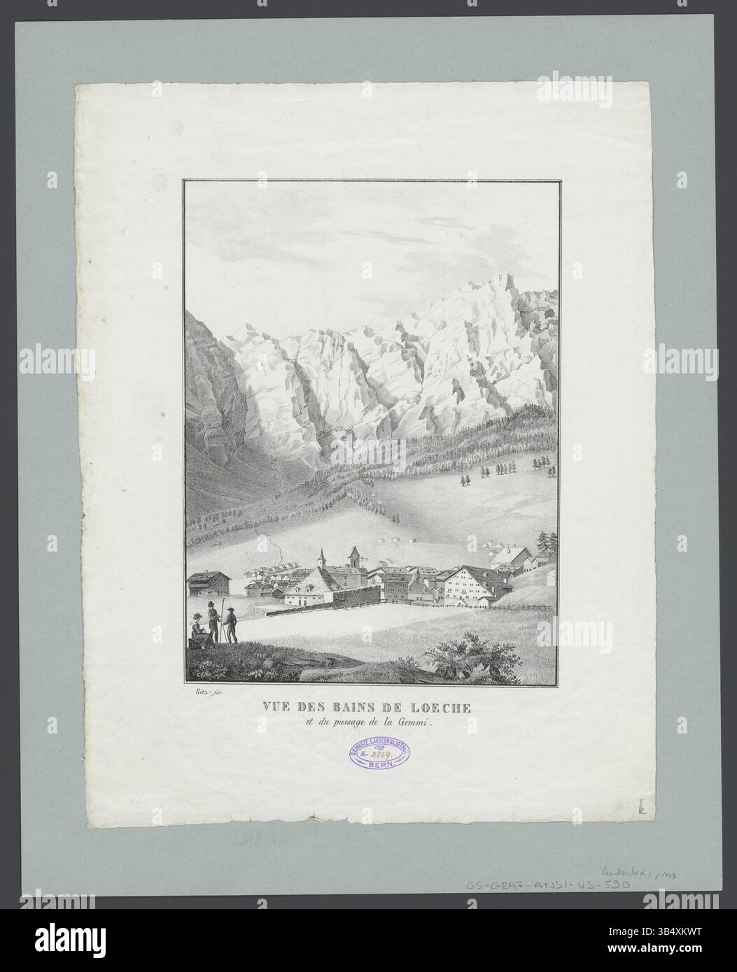 Lithograph by Lorenz Justin Ritz from around 1830, depicting the Baths ...