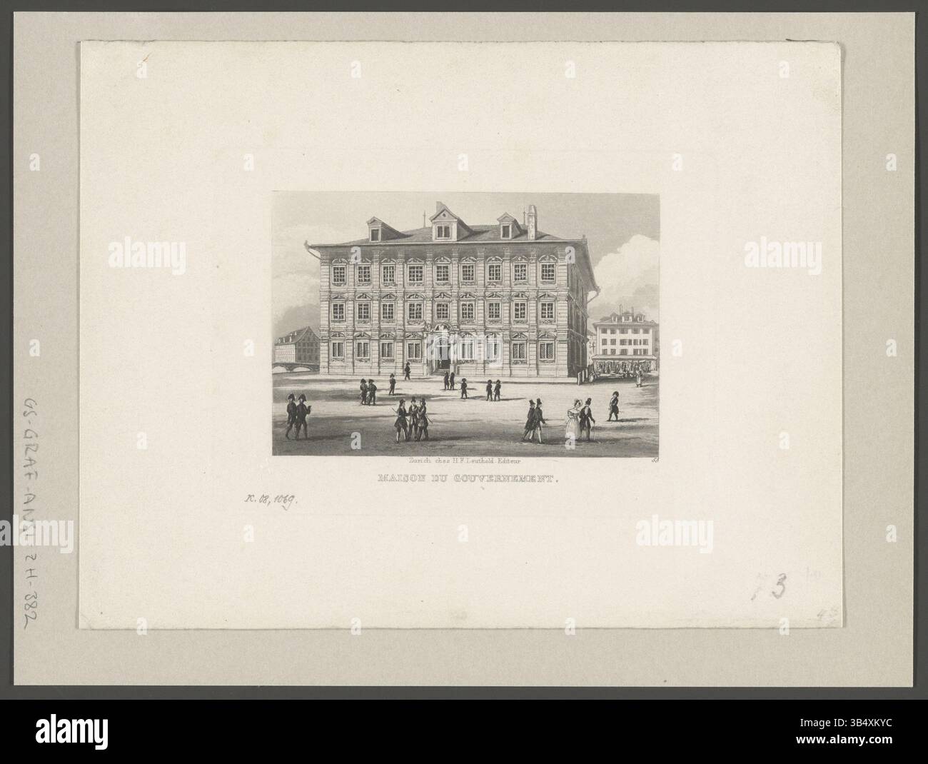 This etching from the 19th century depicts the House of Government in ...