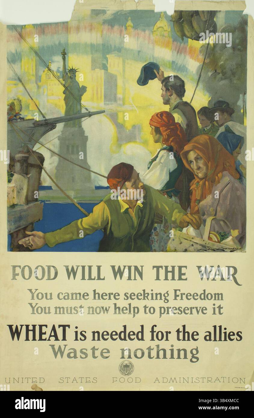 This 1917 poster by Charles Edward Chambers encourages the public to ...