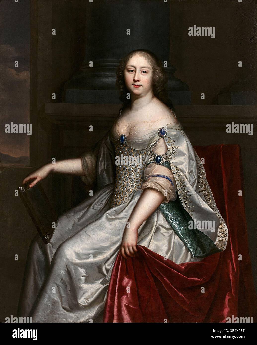 This 17th-century portrait by Henri and Charles Beaubrun depicts a lady of quality holding a ...