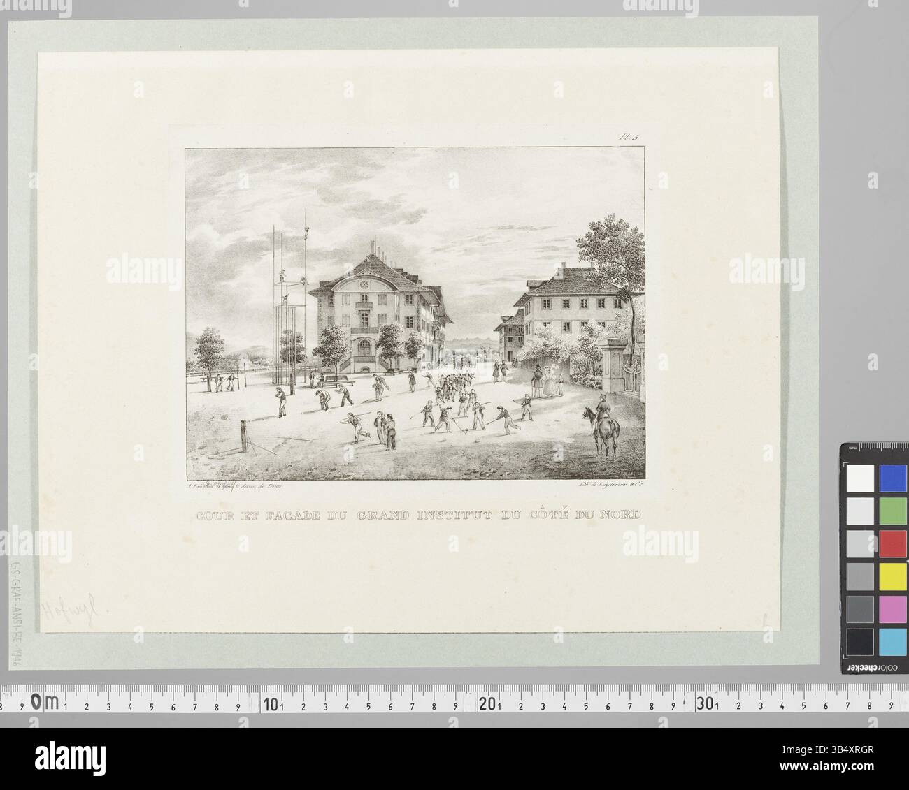 This lithograph by Heinrich Triner, engraved by J. Fähnlein, shows the ...