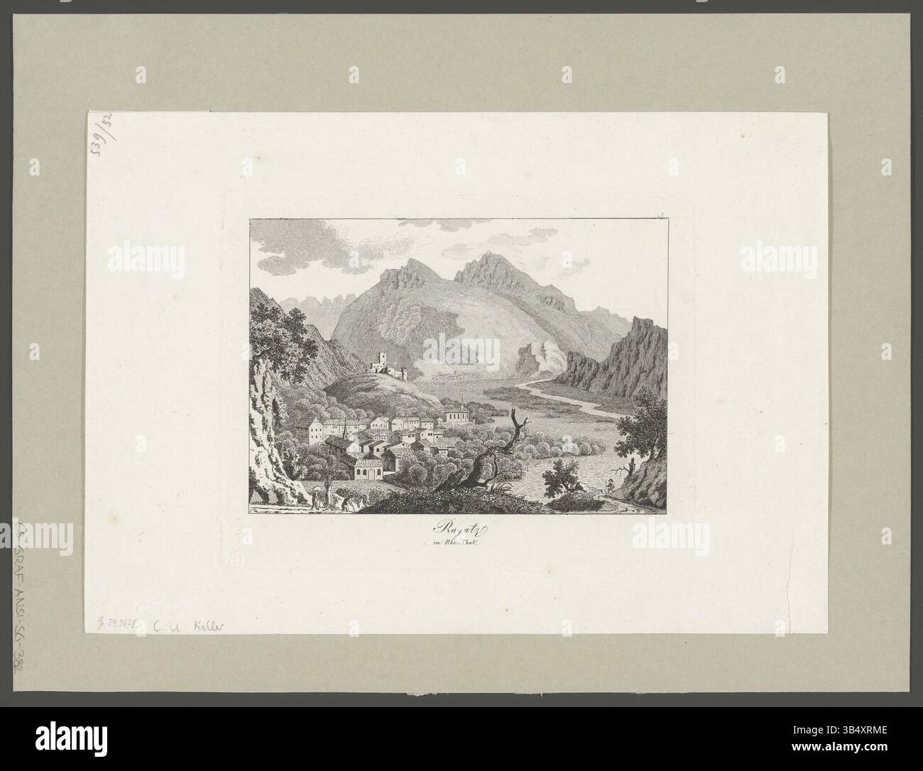 This etching print by Carl Urban Keller from the early 19th century ...