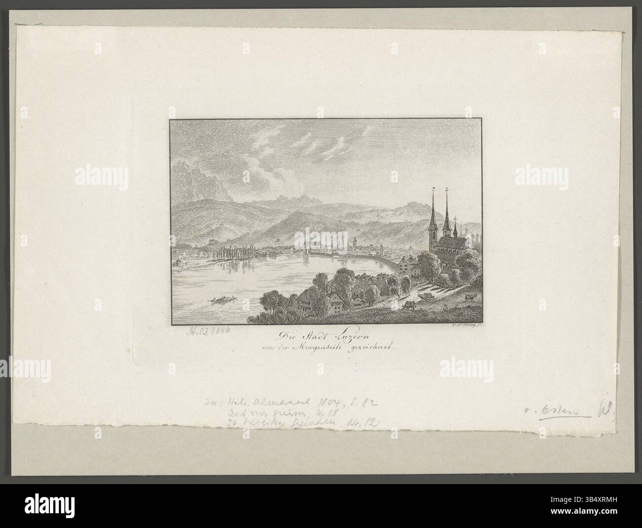 This etching, created by Franz Niklaus König around 1810, depicts the ...