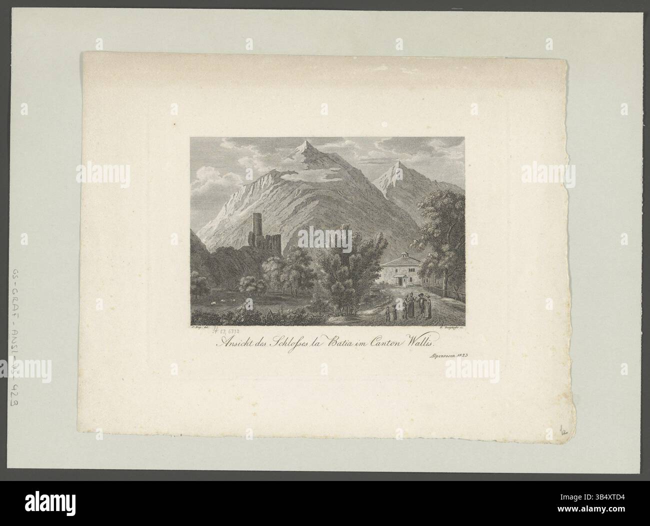 An etching by Samuel Frey and Daniel David Burgdorfer depicting the ...