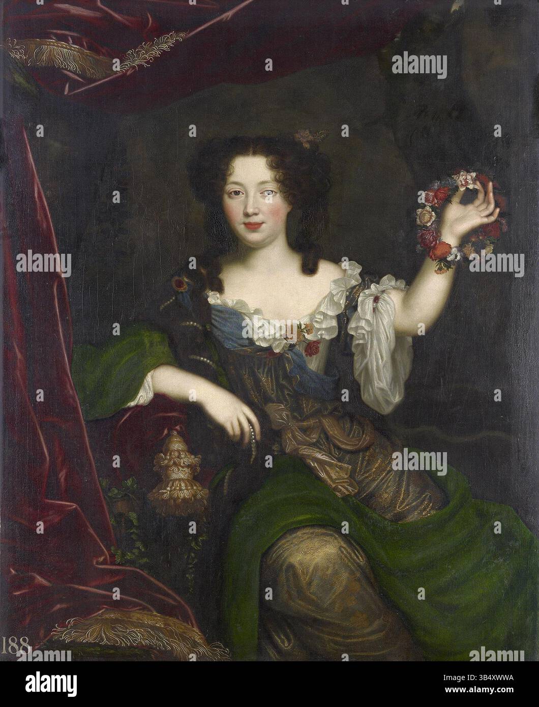 This 1673 portrait by Philippe Vignon depicts Louise de Keroualle, Duchess of Portsmouth ...