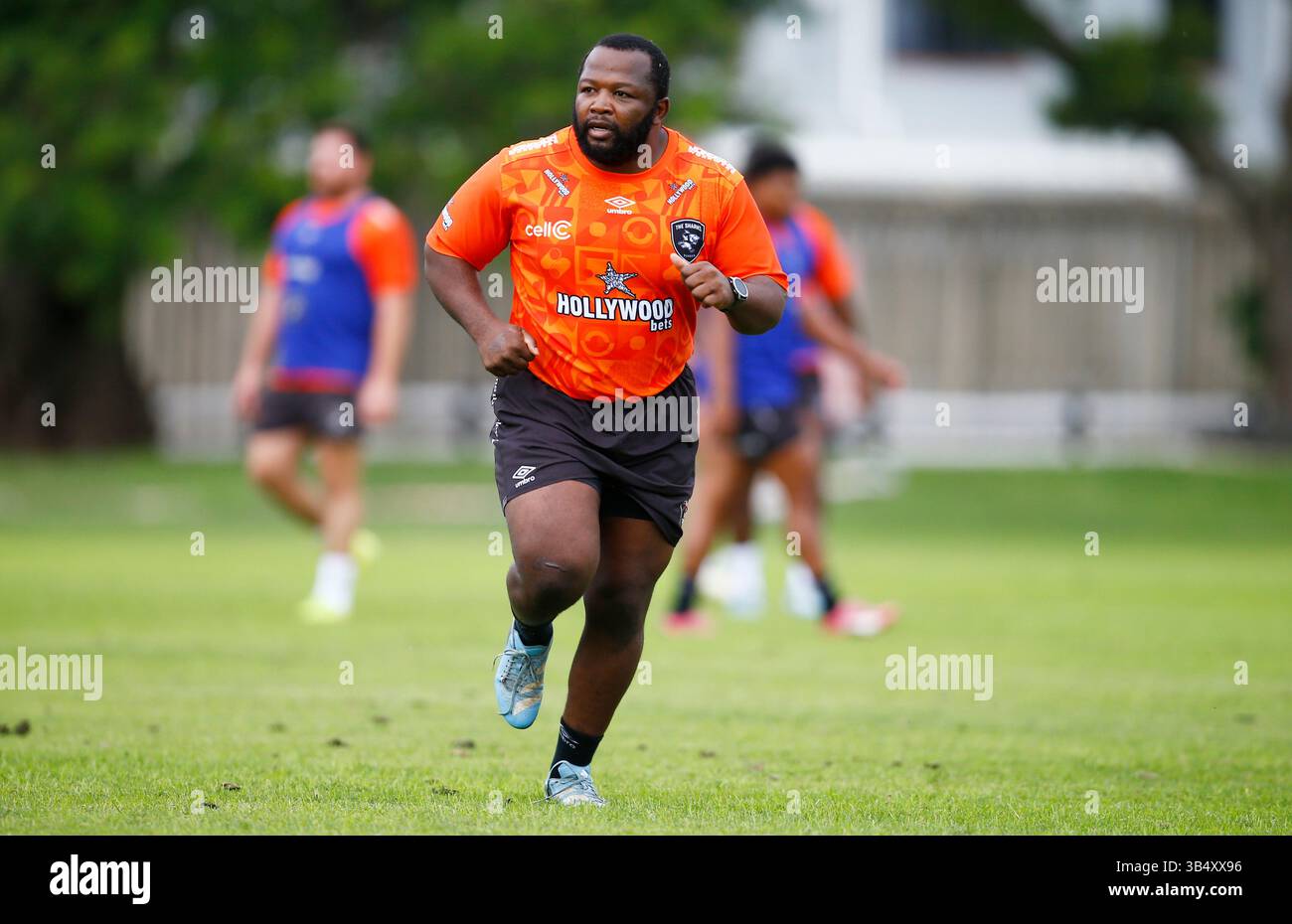 Ox Nche of the Hollywoodbets Sharks during the Hollywoodbets Sharks URC ...