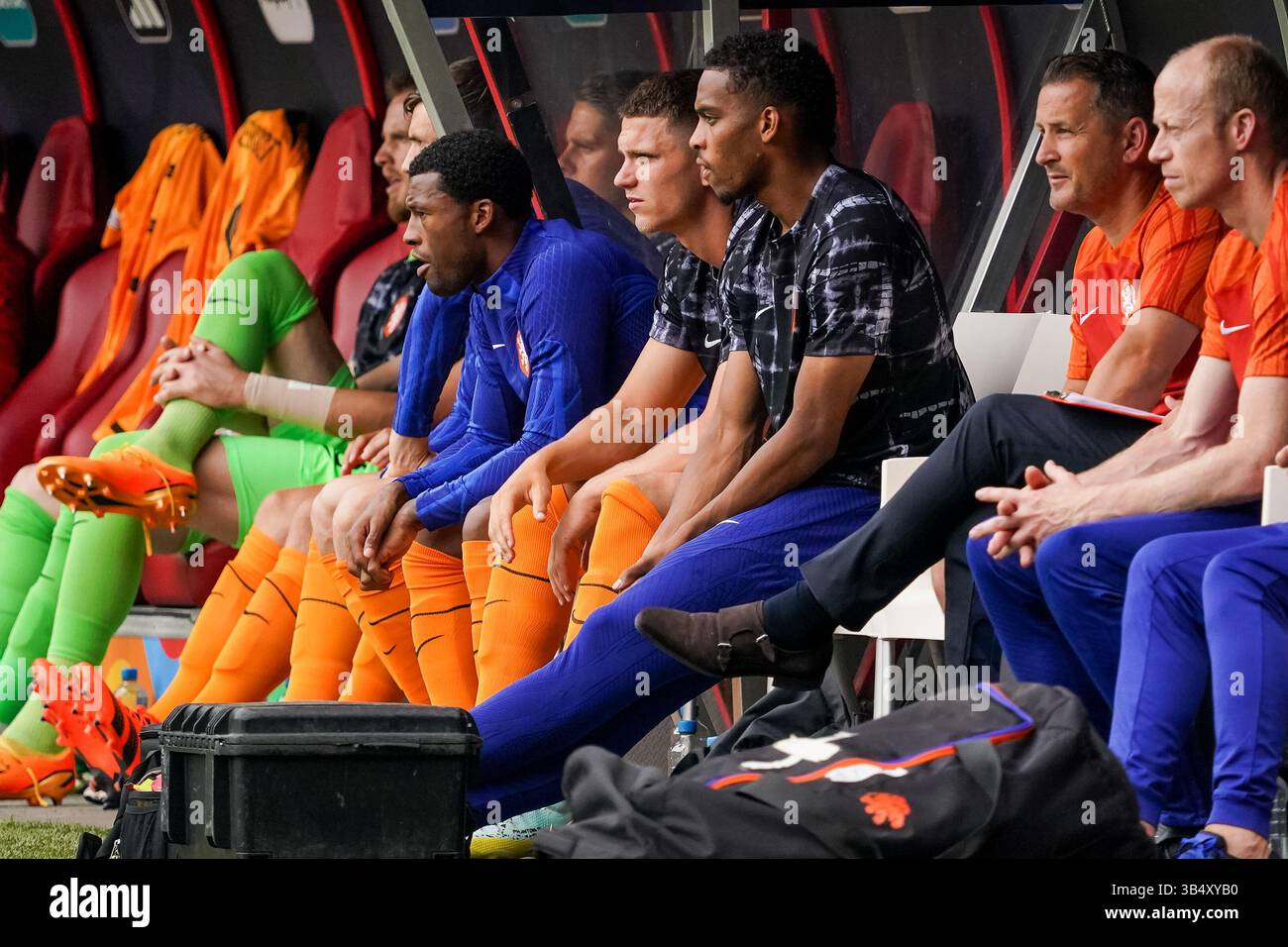 ENSCHEDE, NETHERLANDS - JUNE 18: Jurrien Timber of the Netherlands ...
