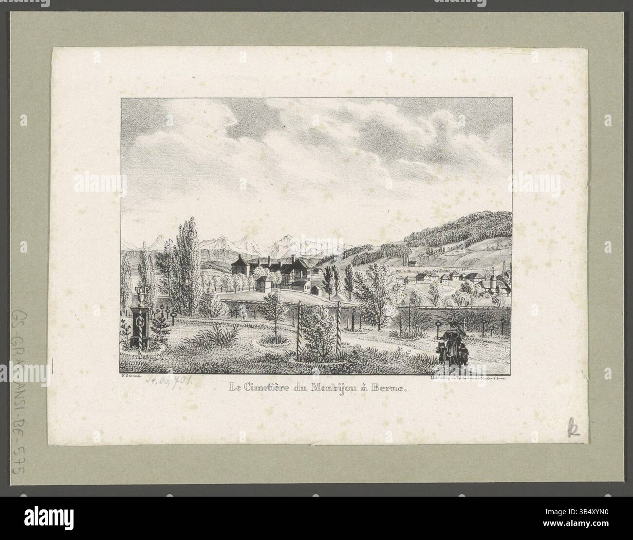 This 19th-century lithograph by Franz Schmid, printed by the Haller ...