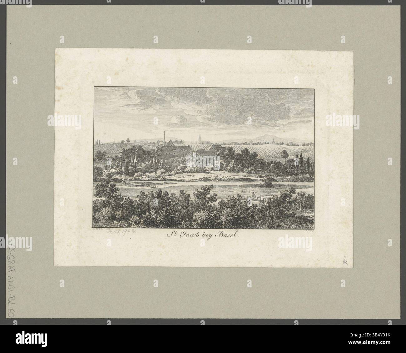 This print depicts St. Jacob near Basel, created by Peter Vischer and ...