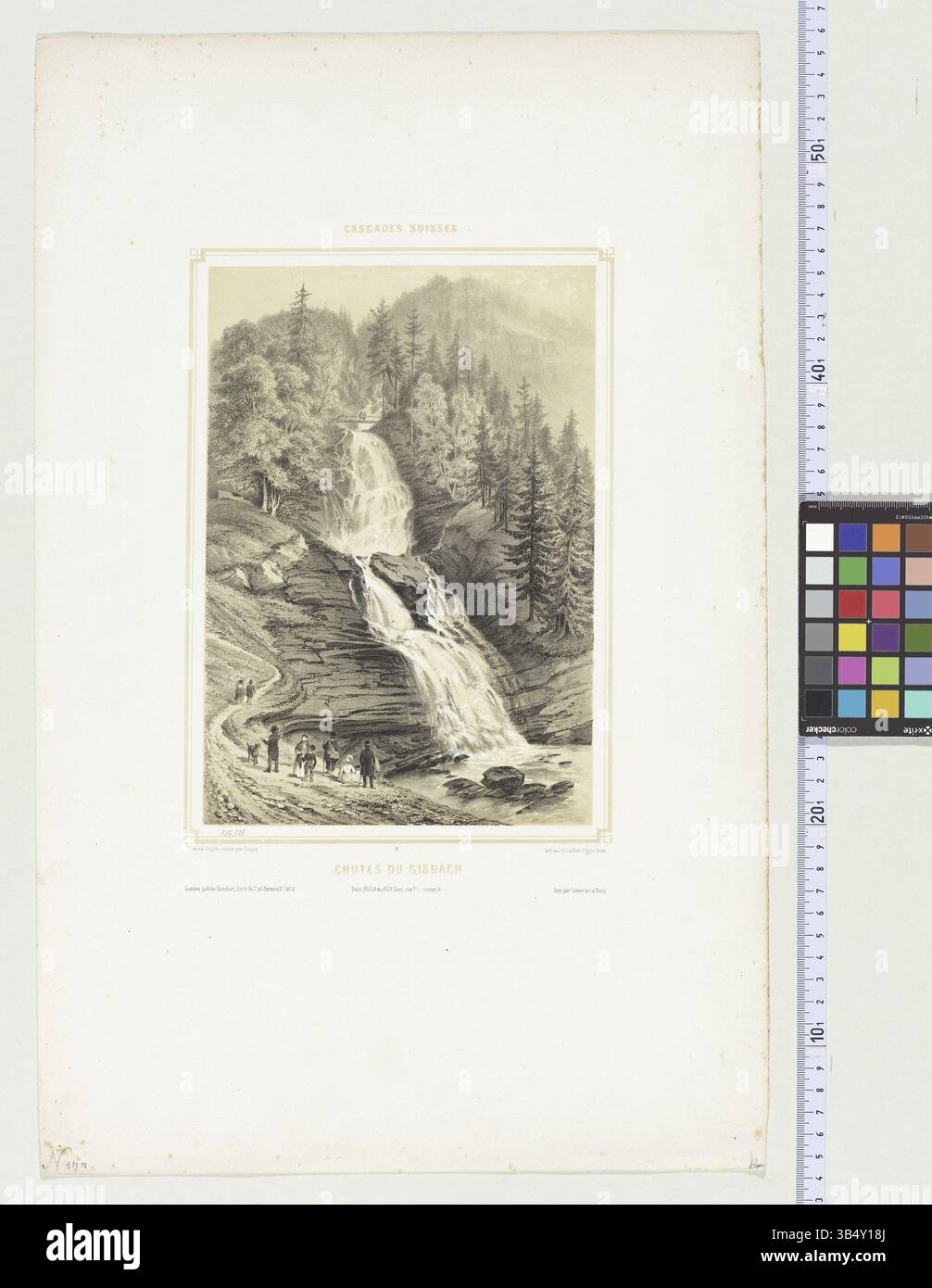 A lithograph by Adolphe Jean-Baptiste Bayot and Nicolas-Marie-Joseph ...