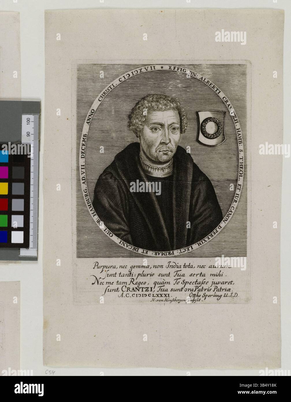 Portrait of Albert Crantz by Hieronymus von Hensbergen, housed in the ...