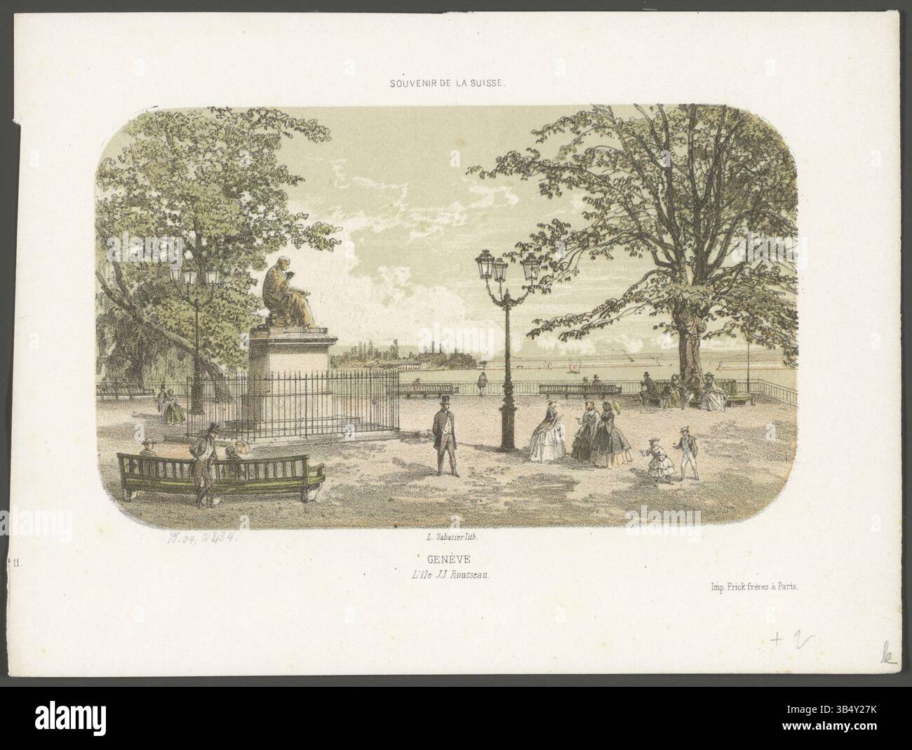 This lithograph by Léon Sabatier, dated circa 1860, depicts the famous ...