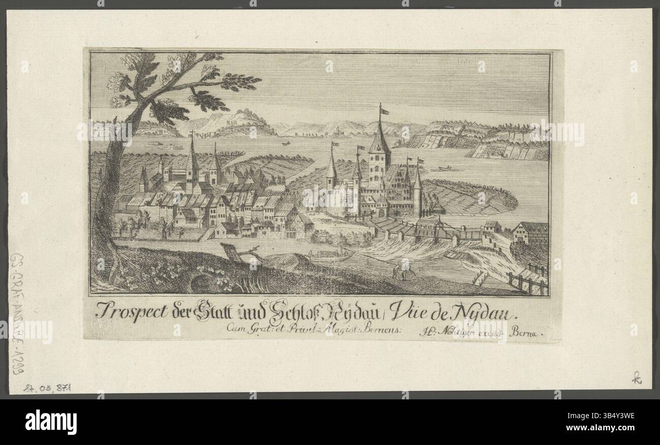 Johann Ludwig Nöthiger’s etching print from around 1741-1744 depicts ...