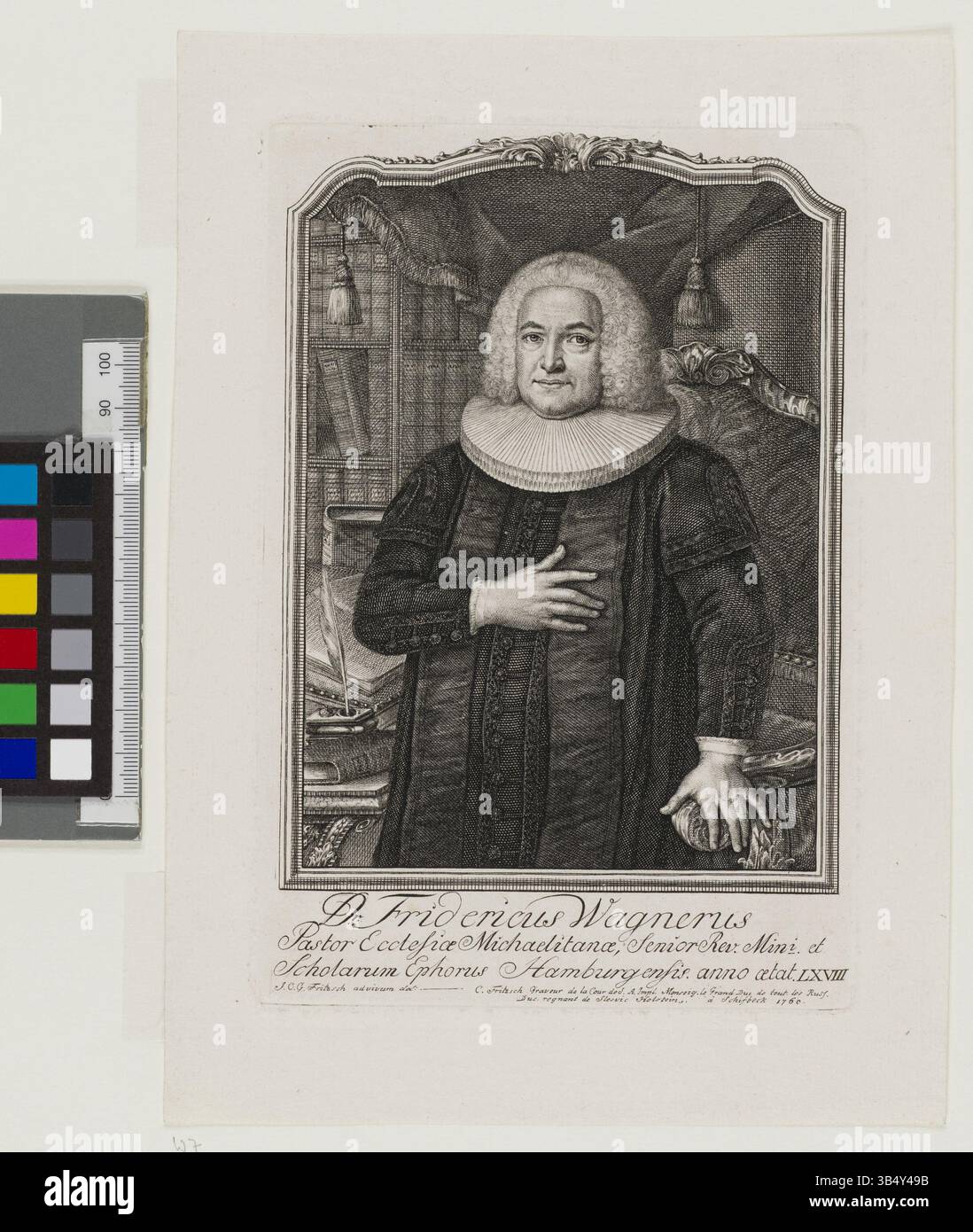 This 1760 copper engraving by Christian Fritzsch and Johann Christian ...