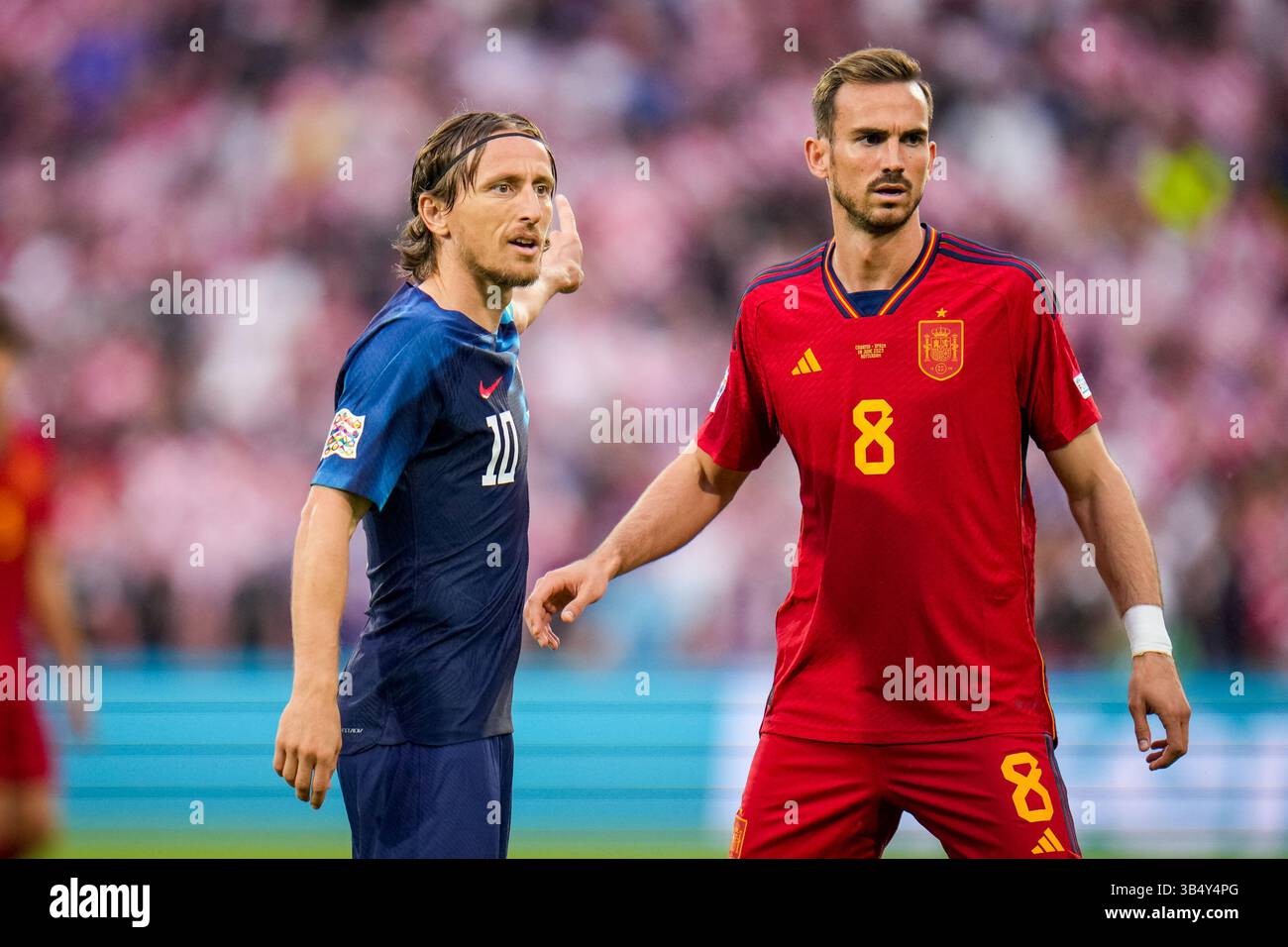 ROTTERDAM, NETHERLANDS - JUNE 18: Luka Modric of Croatia gestures ...