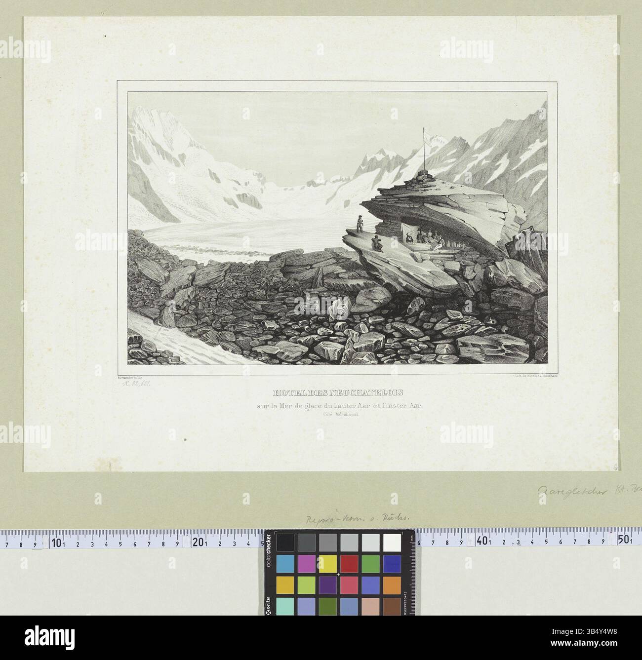 Joseph Bettanier's painting, lithographed by Hercule Nicolet ...