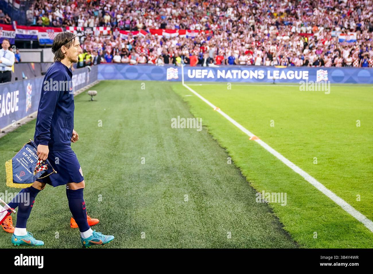 ROTTERDAM, NETHERLANDS - JUNE 18: Luka Modric of Croatia walks out ...