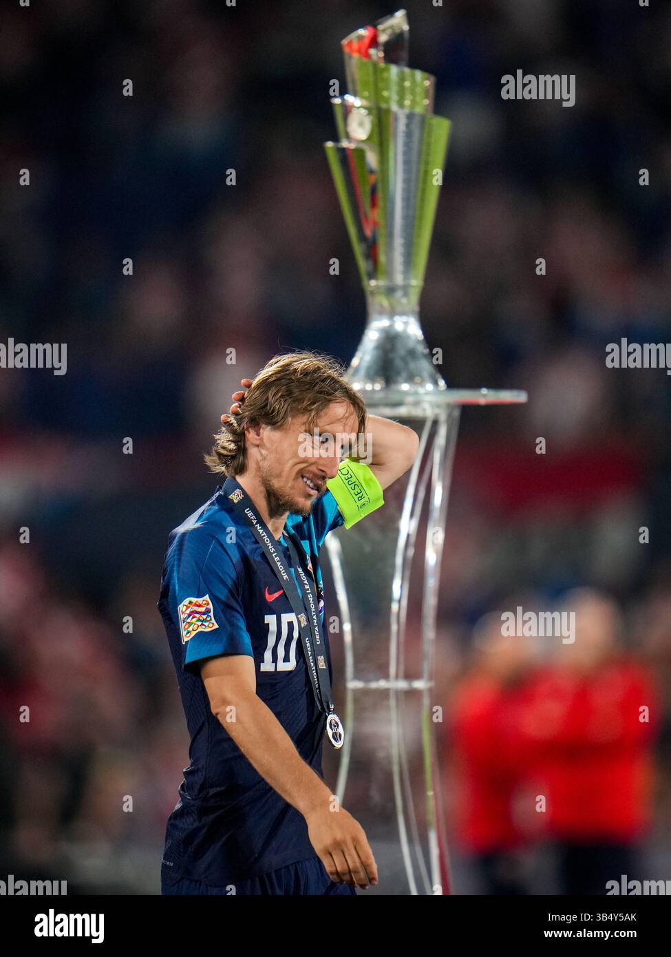 ROTTERDAM, NETHERLANDS - JUNE 18: Luka Modric of Croatia walks past the ...