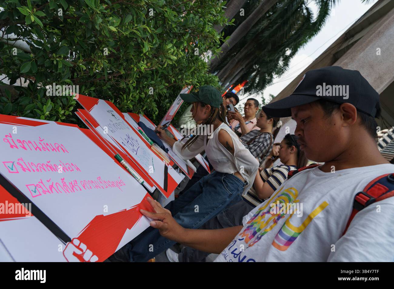 Bangkok, Thailand. 1st May, 2025. A Labor Parade was held by Thai and ...