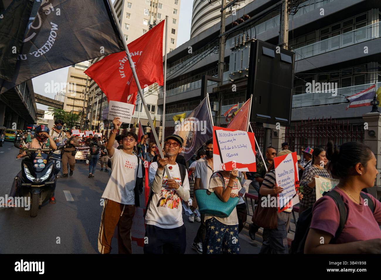 Bangkok, Thailand. 1st May, 2025. A Labor Parade was held by Thai and ...