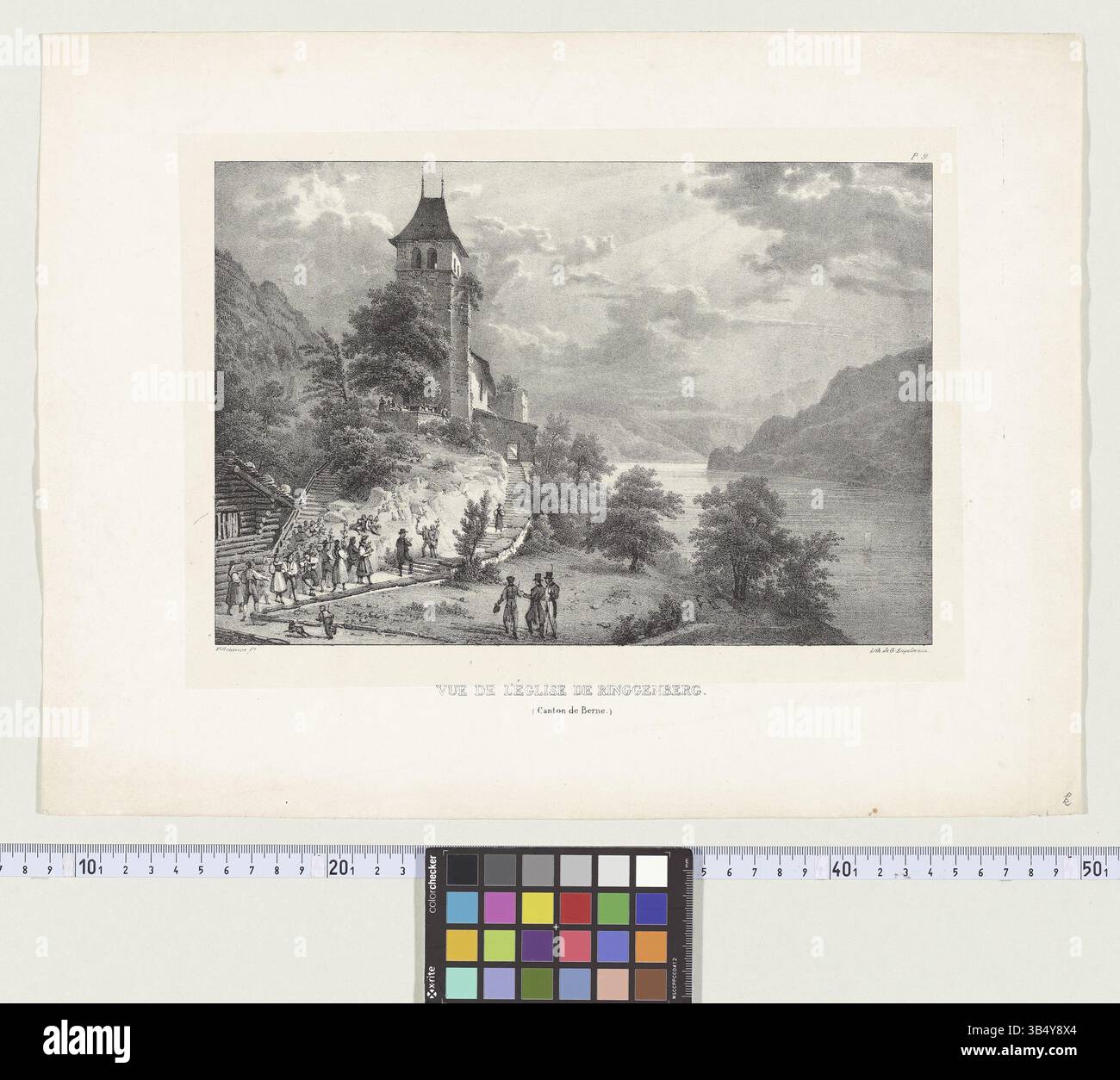 Lithograph by Jules Louis Frédéric Villeneuve and Godefroy Engelmann ...