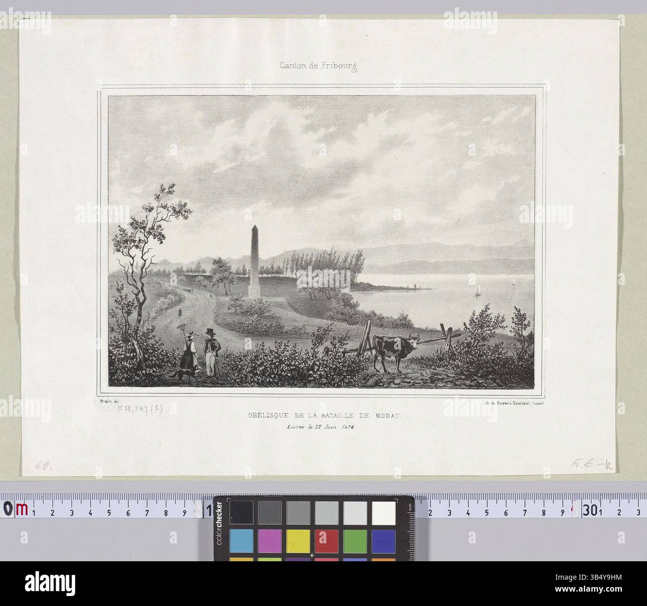 This lithograph from the Swiss National Library features an ...