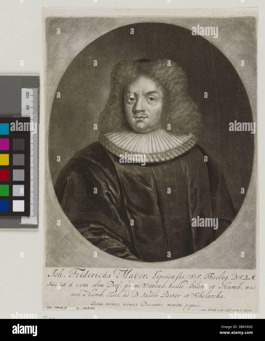 This portrait of Johann Friedrich von Mayer, created by Pieter Schenk ...