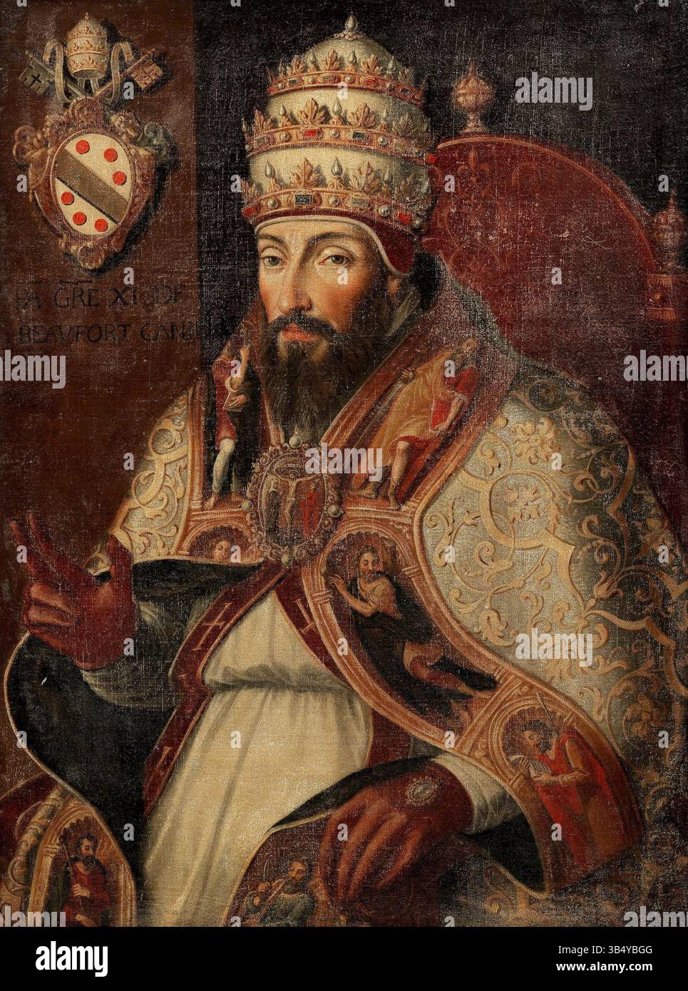 This 18th-century portrait of Pope Gregory XI is attributed to the ...