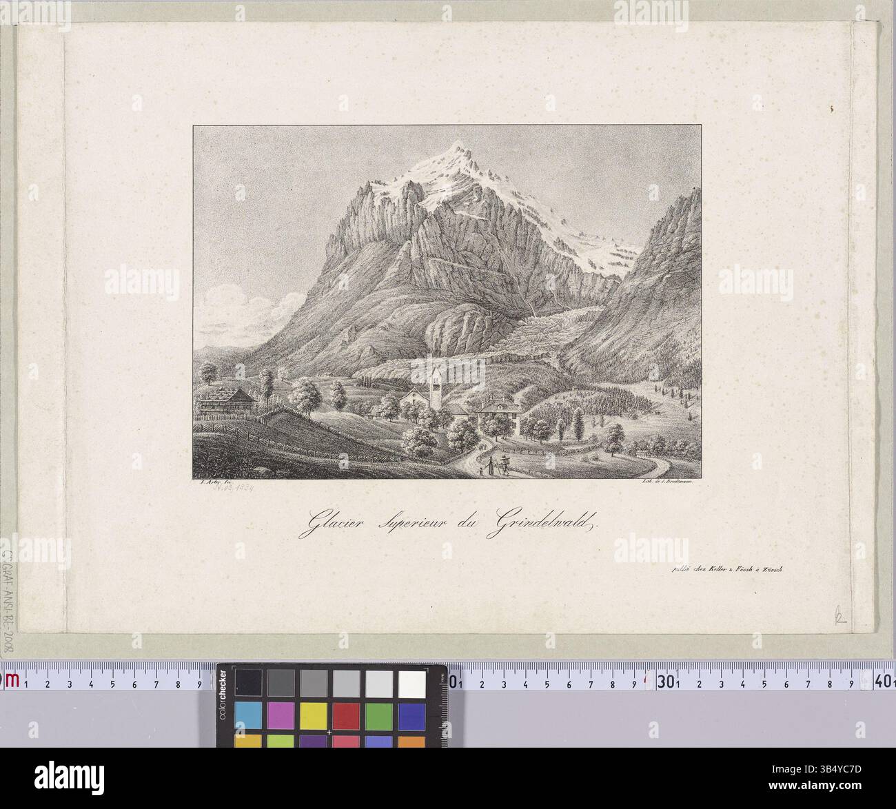 Lithograph by Paul Julius Arter and Joseph Brodtmann, depicting the ...