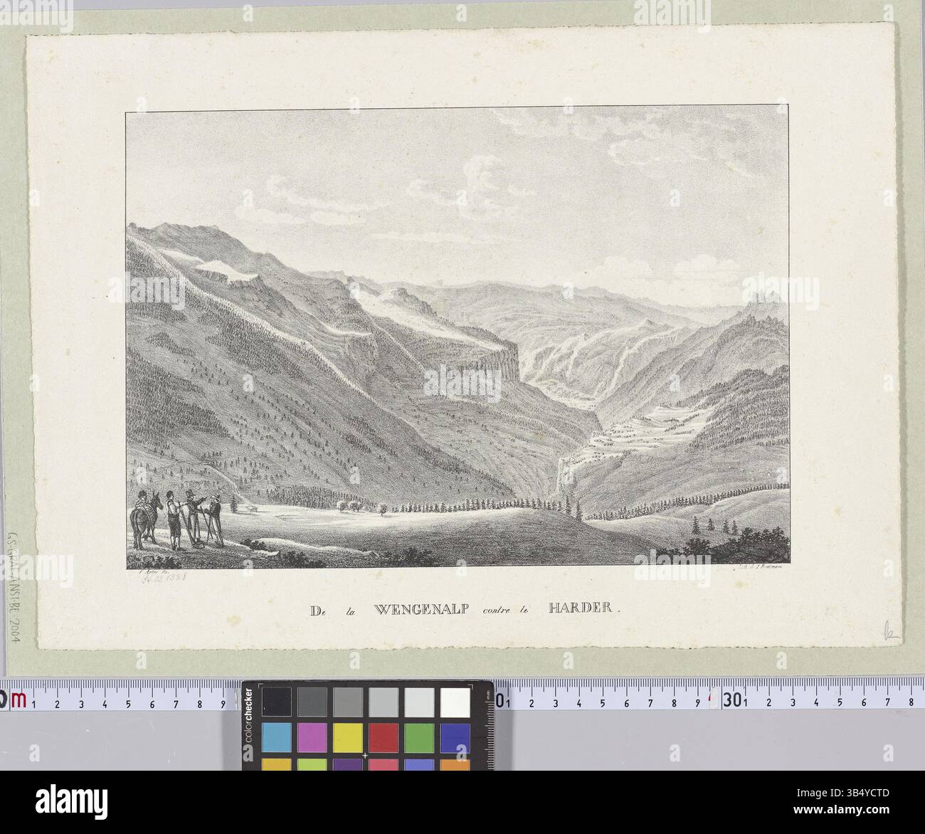 Lithograph by Paul Julius Arter and Joseph Brodtmann showing a view ...