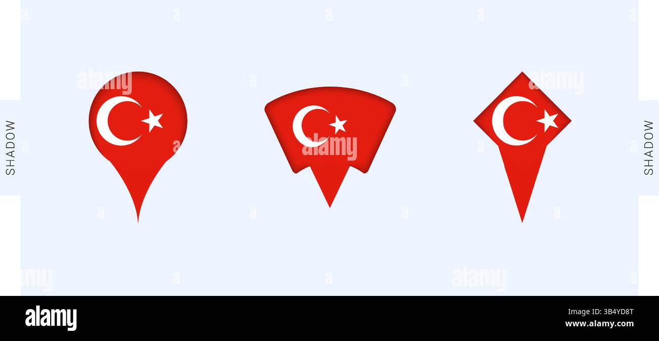 Turkey Map Markers Set. Perfect for projects related to Turkey, travel ...