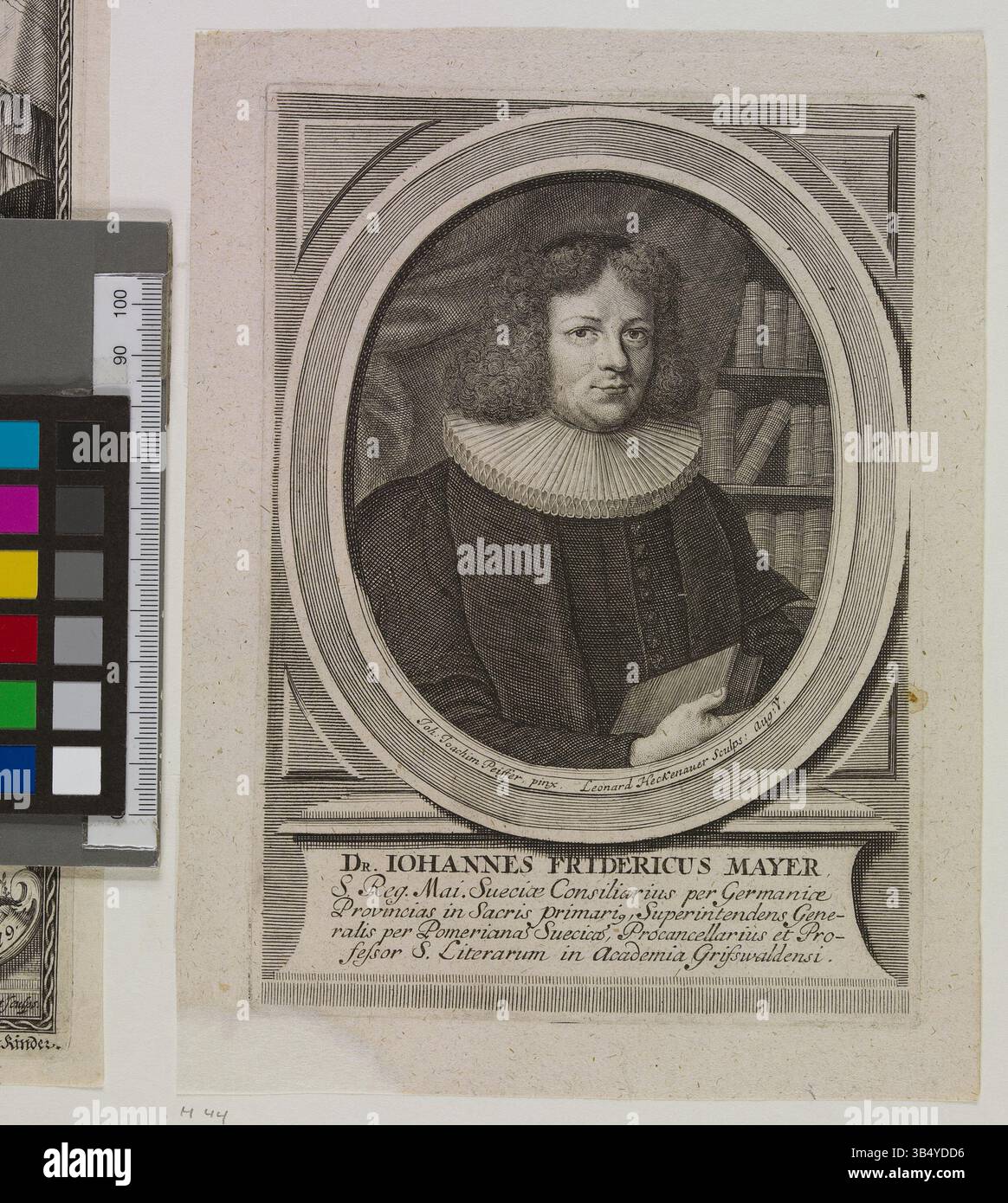 This copper engraving portrait of Johann Friedrich von Mayer, created ...