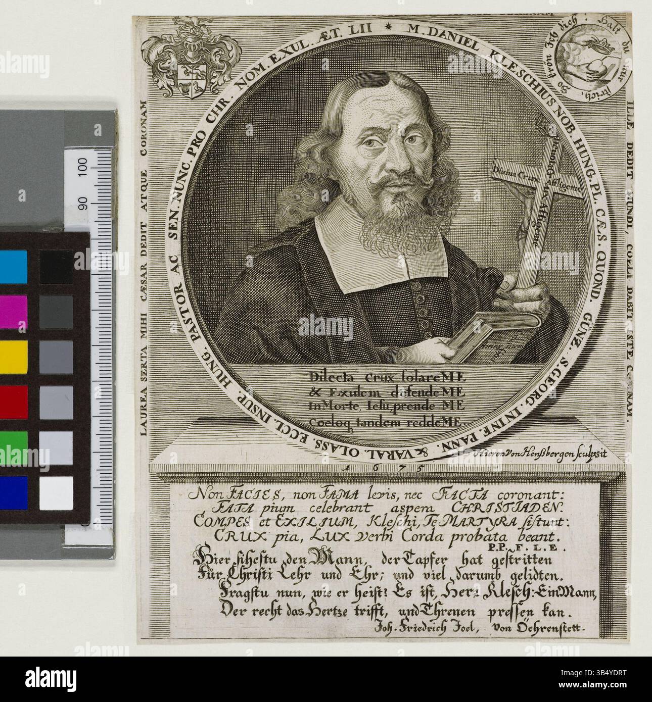 The copperplate engraving from 1675 by Hieronymus von Hensbergen ...