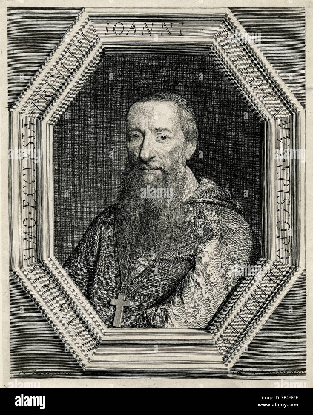 Jean Morin’s 1643 print 'Jean-Pierre Camus' portrays the 17th-century ...