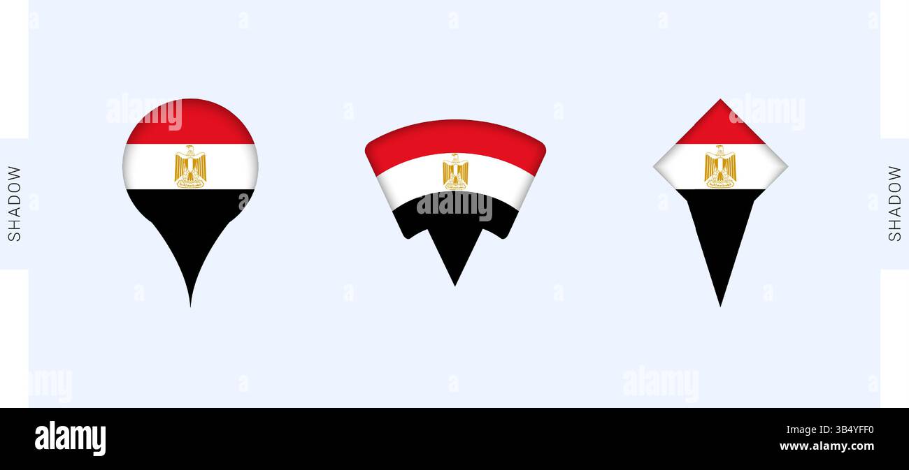 Egypt Map Markers Set. Perfect for projects related to Egypt, travel ...