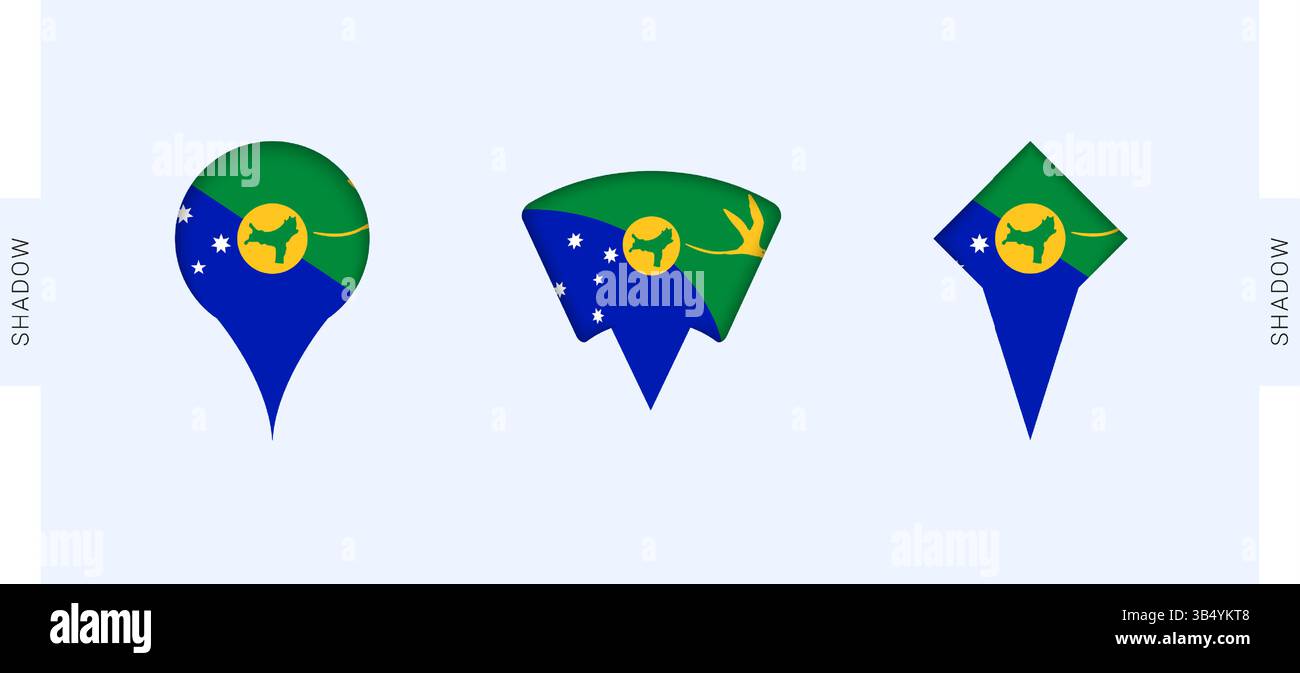 Christmas Island Map Markers Set. Perfect for projects related to ...