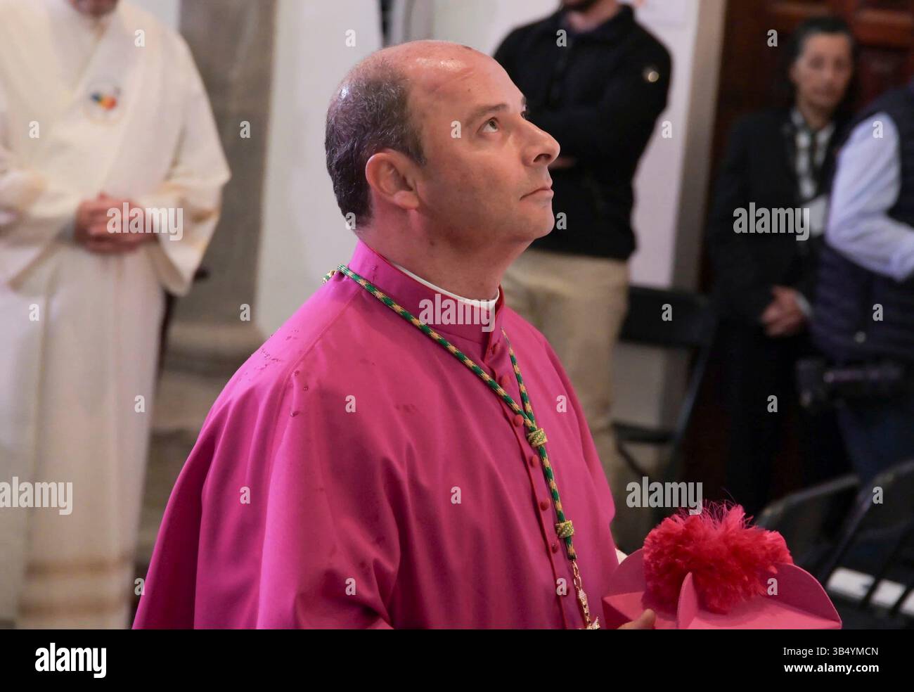 The new Bishop of Tenerife, Eloy Santiago, during his inauguration at ...