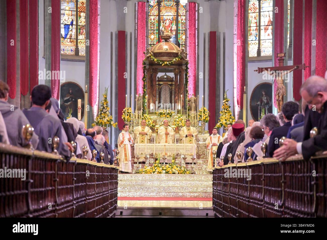 General view of the inauguration of the new bishop of Tenerife, at the ...