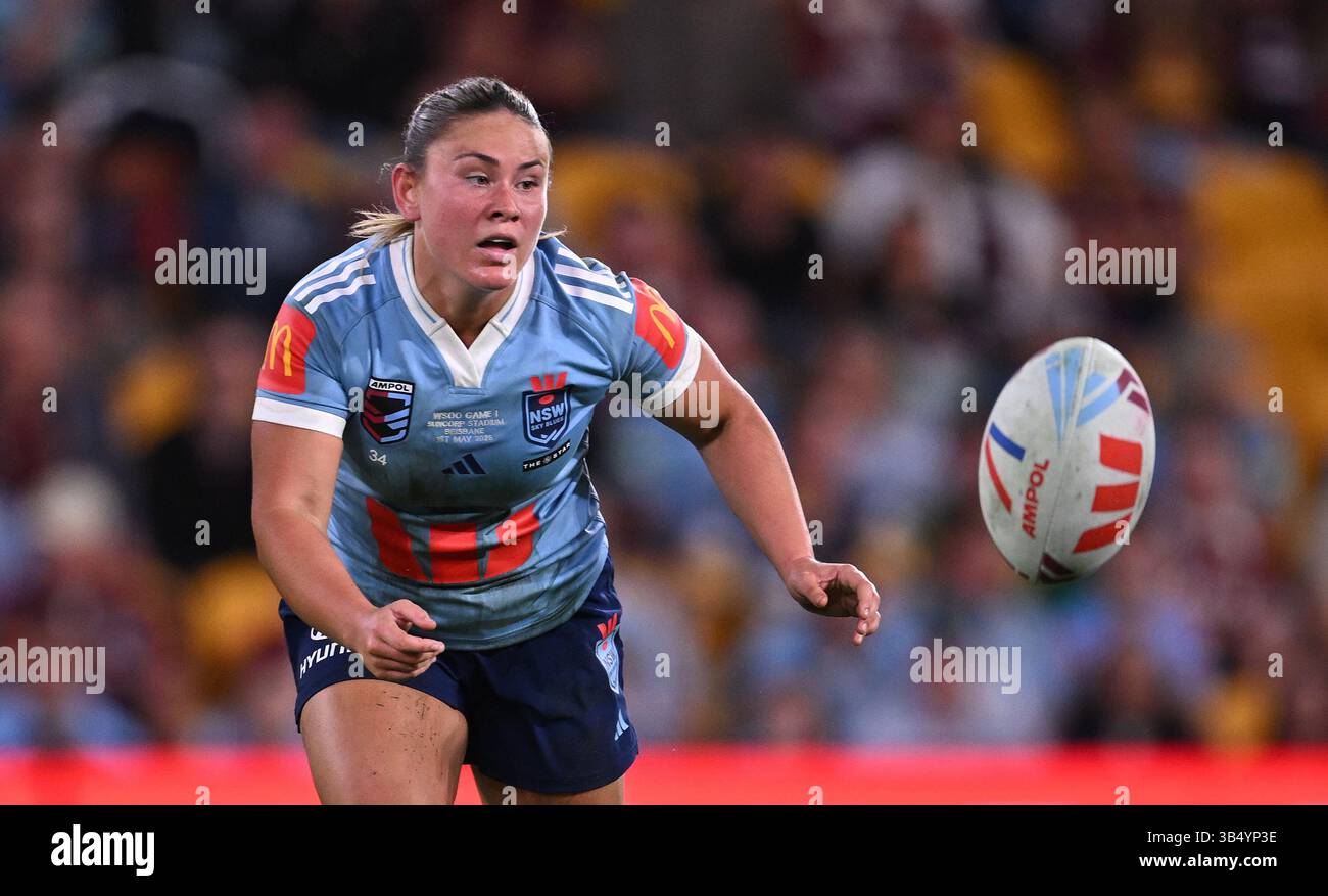 Brisbane, Australia. 01st May, 2025. Keeley Davis of the Blues during ...