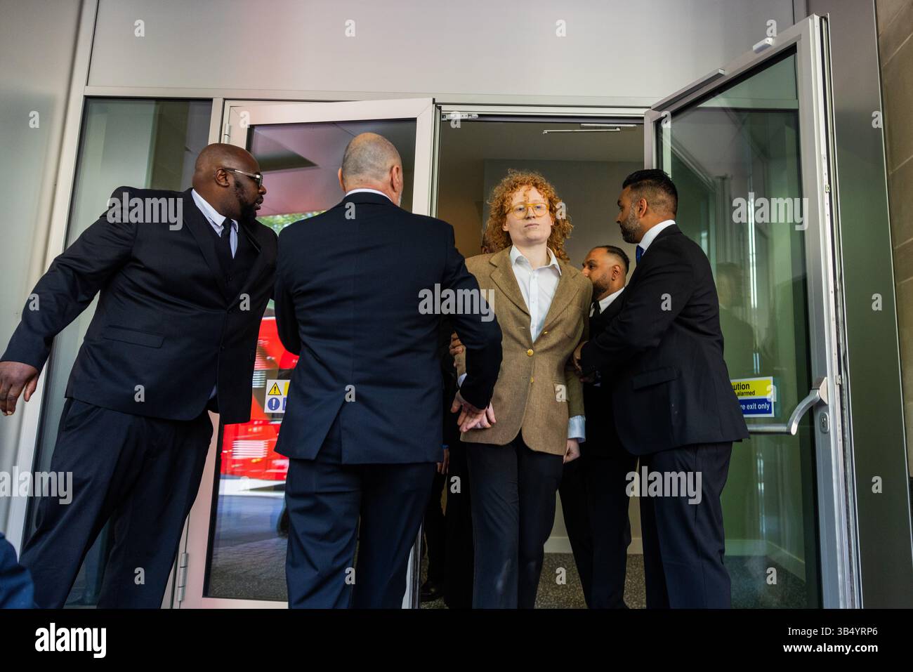 London, UK. 01 MAY, 2025. Protestor is removed as AXE DRAX activists ...
