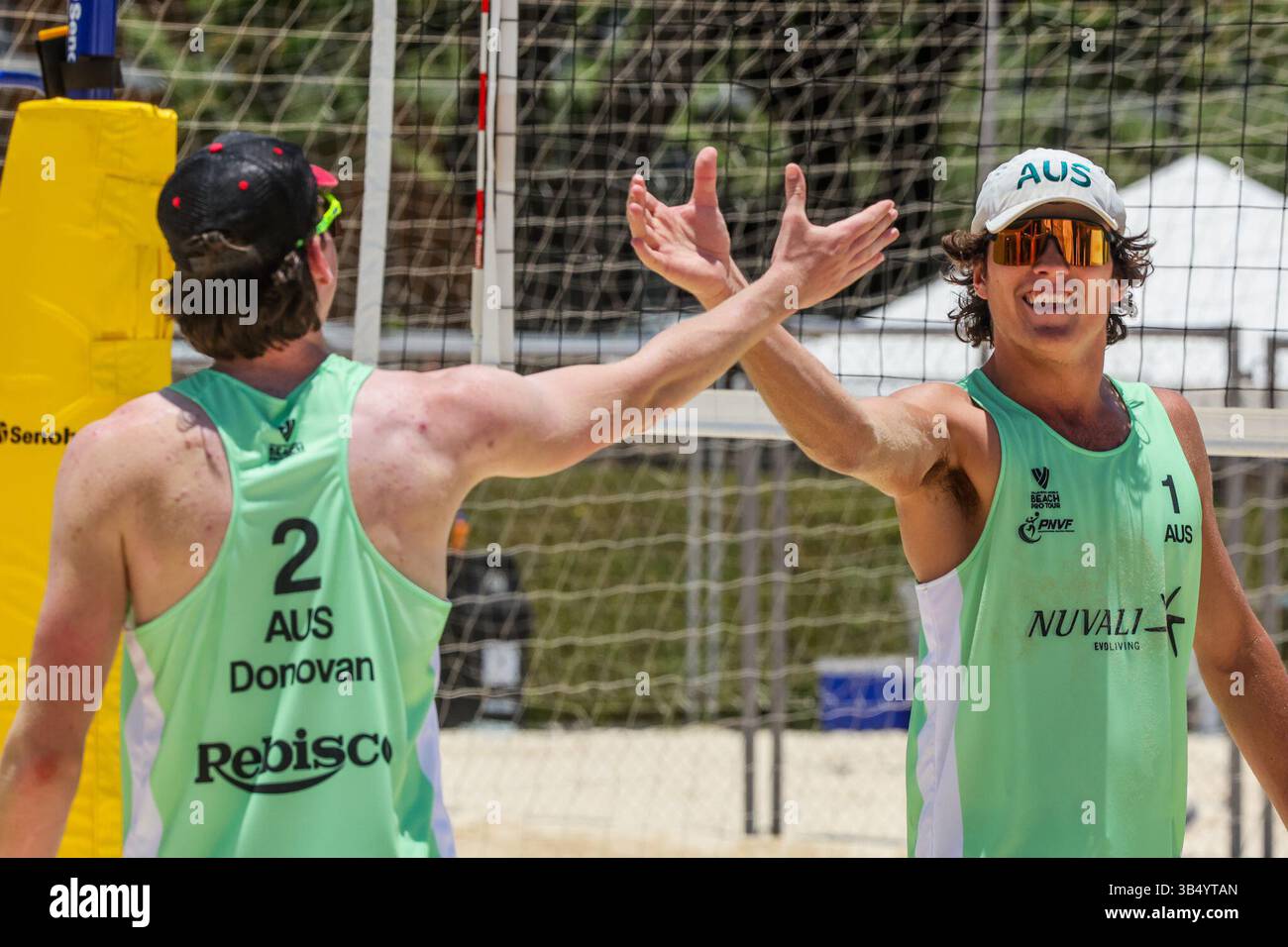 (250501) -- LAGUNA PROVINCE, May 1, 2025 (Xinhua) -- Jett Rocker-Graham ...