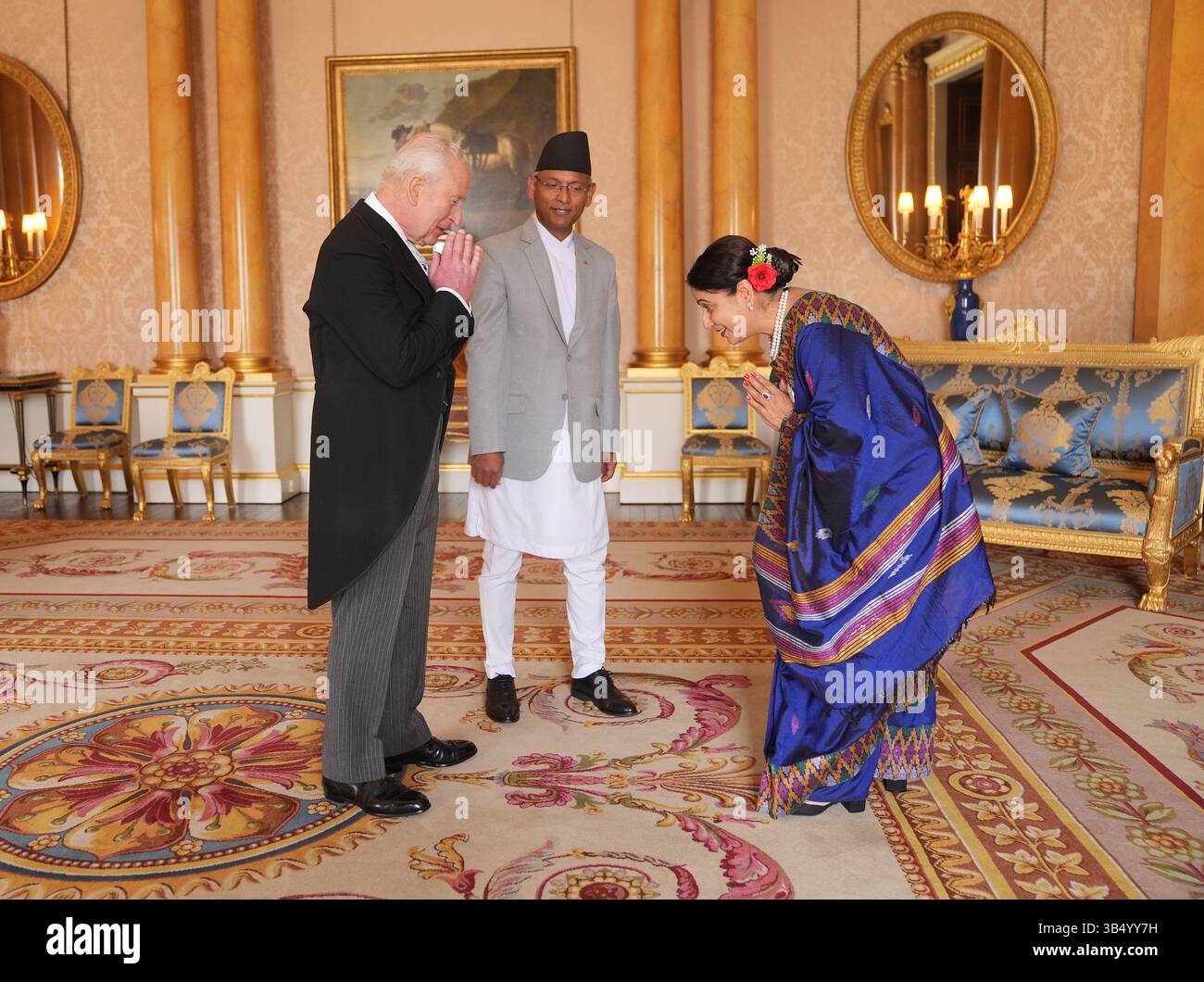 The Ambassador of Nepal, Chandra Kumar Ghirmire, accompanied by Sarita ...