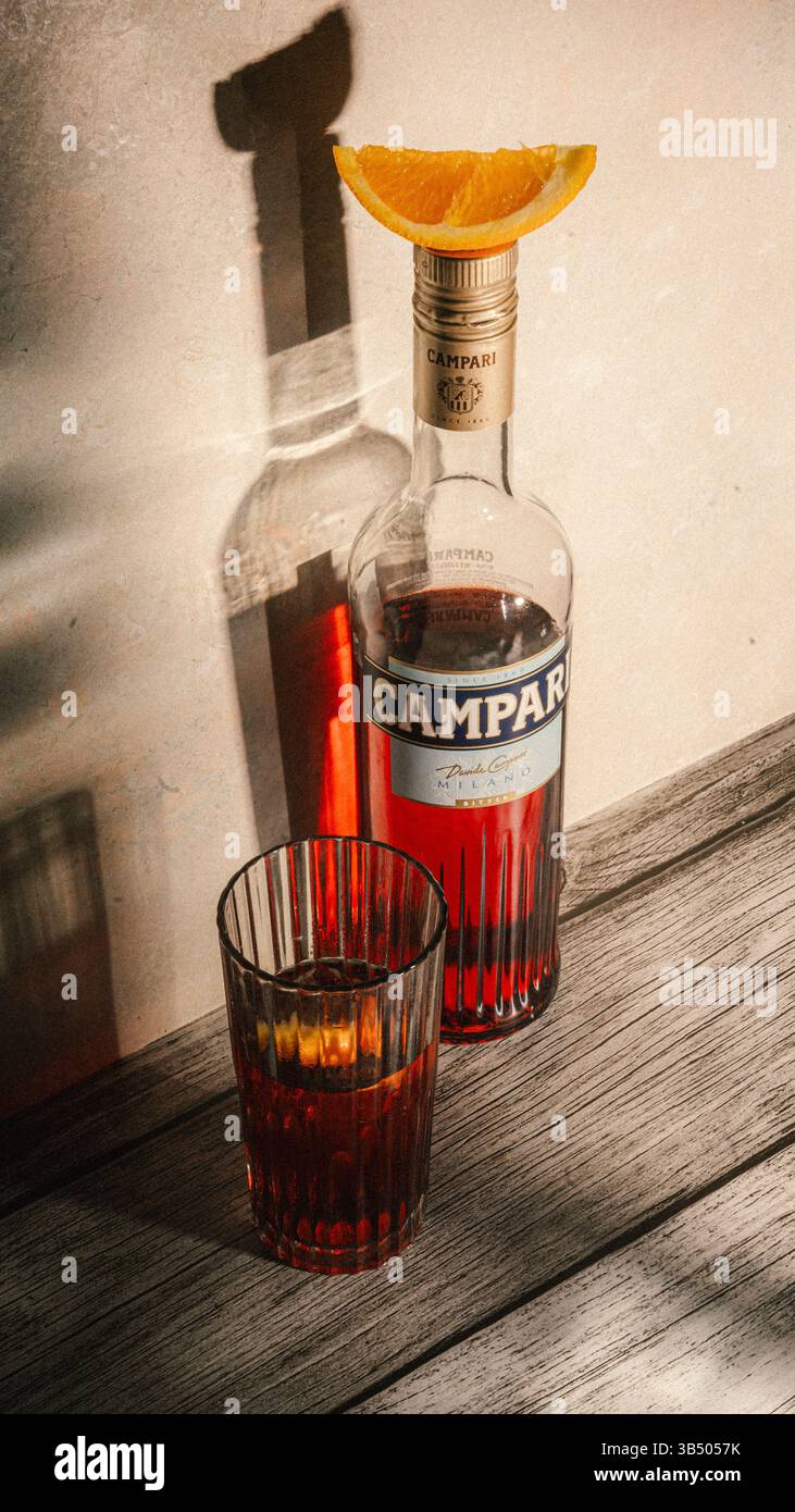 Campari & Orange Cocktail – Classic Italian Aperitif with Vibrant ...