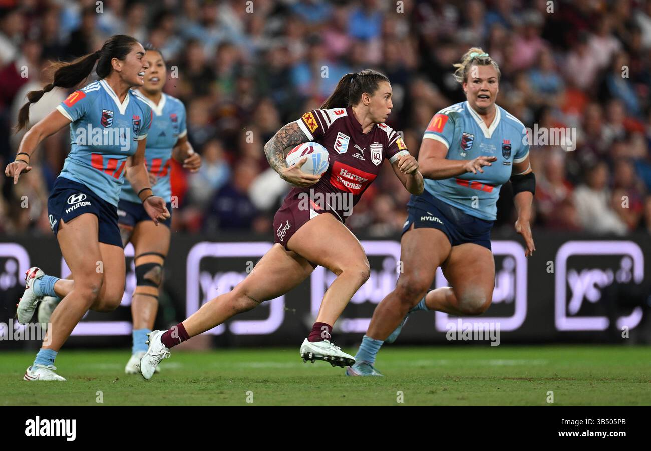 Brisbane, Australia. 01st May, 2025. Julia Robinson of the Maroons ...